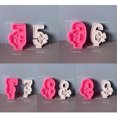 Bowknot Number Silicone Molds for Epoxy Resin Making Soap Cake Molds ...
