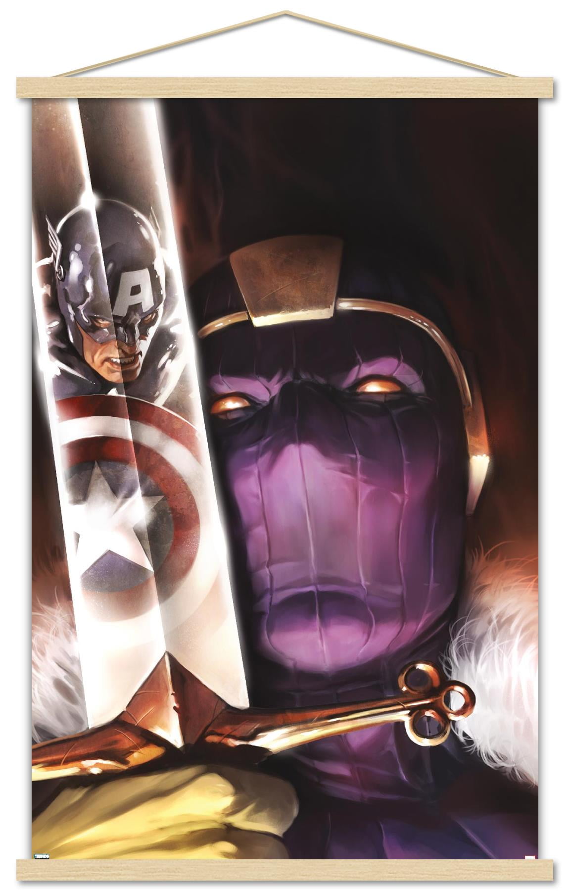 Marvel - Baron Zemo - Captain America #606 Wall Poster with Wooden ...