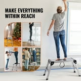 SKYSHALO Collapsible Work Stand, Supports Up to 330 lbs, Aluminum ...