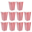 Reusable Retro Style Plastic Popcorn Serving Tubs, 3 Pack, 7" Tall x 4. ...