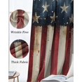 American Flag Kitchen Curtains Retro Blue Star Red Striped USA Flag ...