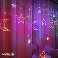 Keimprove 138 Led Star Moon String Lights with Plug 11.48 Ft Waterproof ...