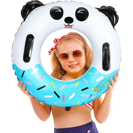 Swim Ring, Pool Tube with Handle, Inflatable Pool Ring, Swimming Tubes ...