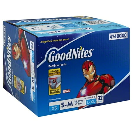 Goodnites, Boys Bedwetting Underwear, Small/Medium, 32 Count | Walmart ...