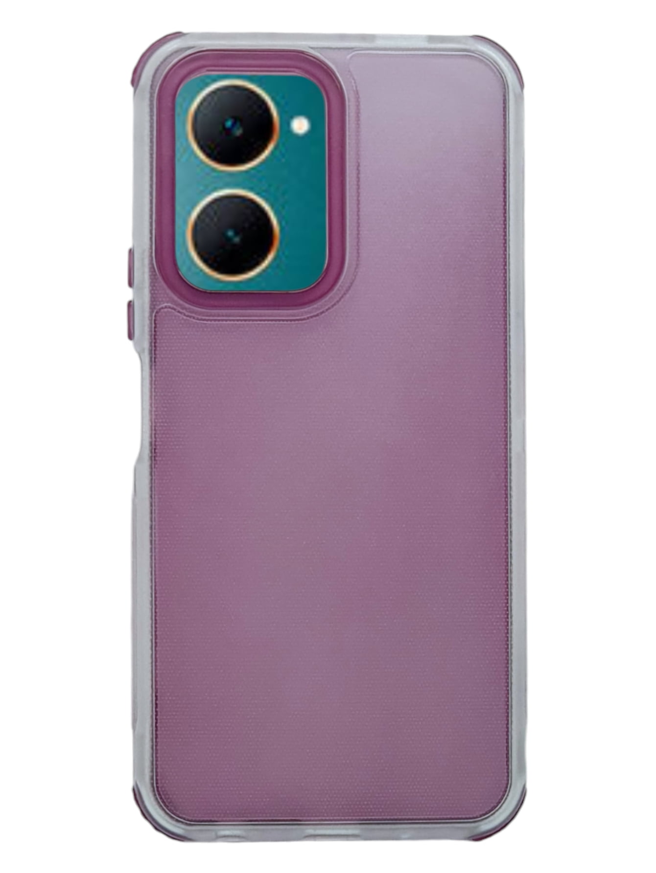 Funda Uso Rudo 360 Humo Para Vivo Y03 Morado Más 2 Micas De Pantalla ...