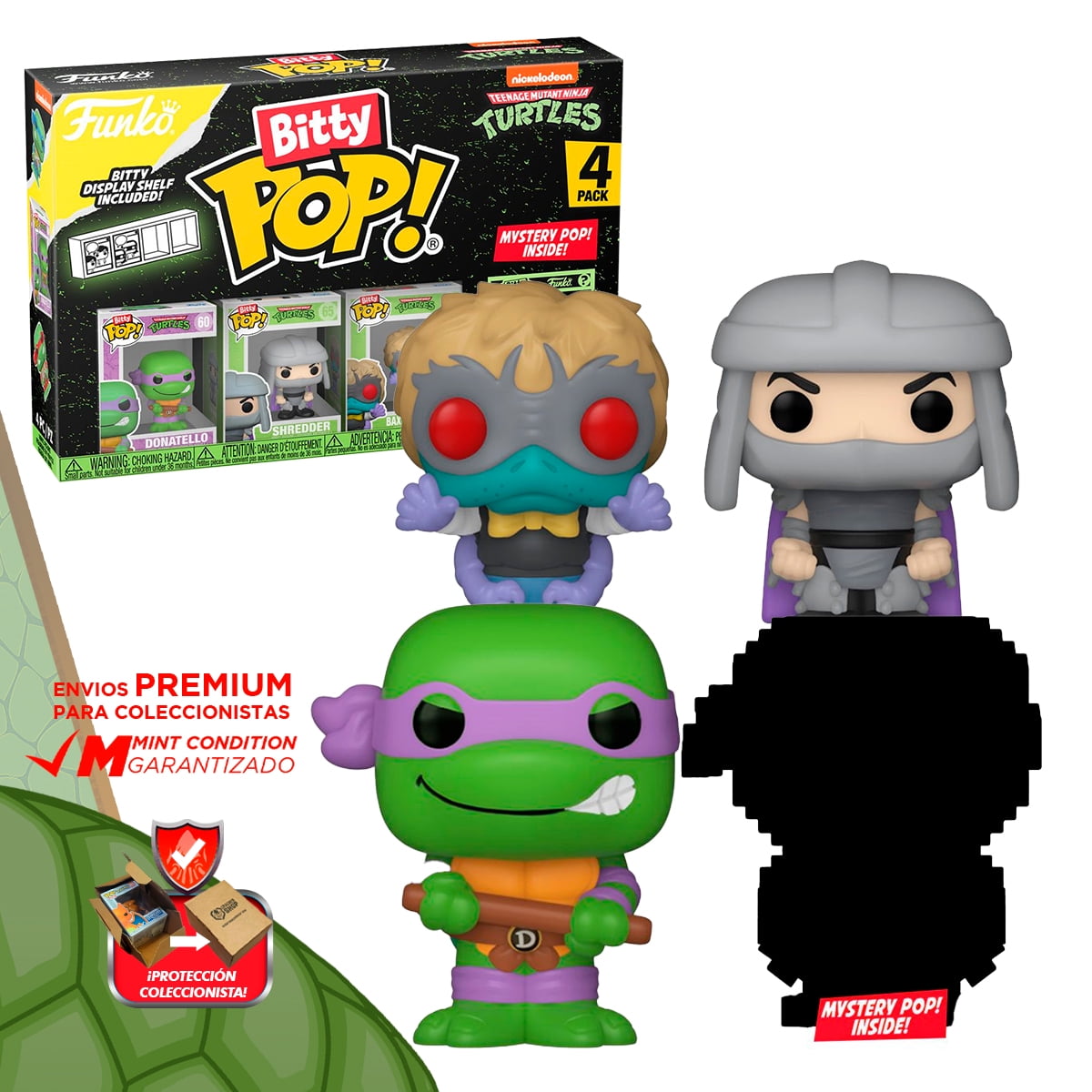 Funko Bitty Pop Donatello Tortugas Ninja Tmnt 4 Pack Original Funko ...