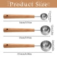 Stainless Steel Measuring Spoons With Wood Handles, Coffee Spoons ...