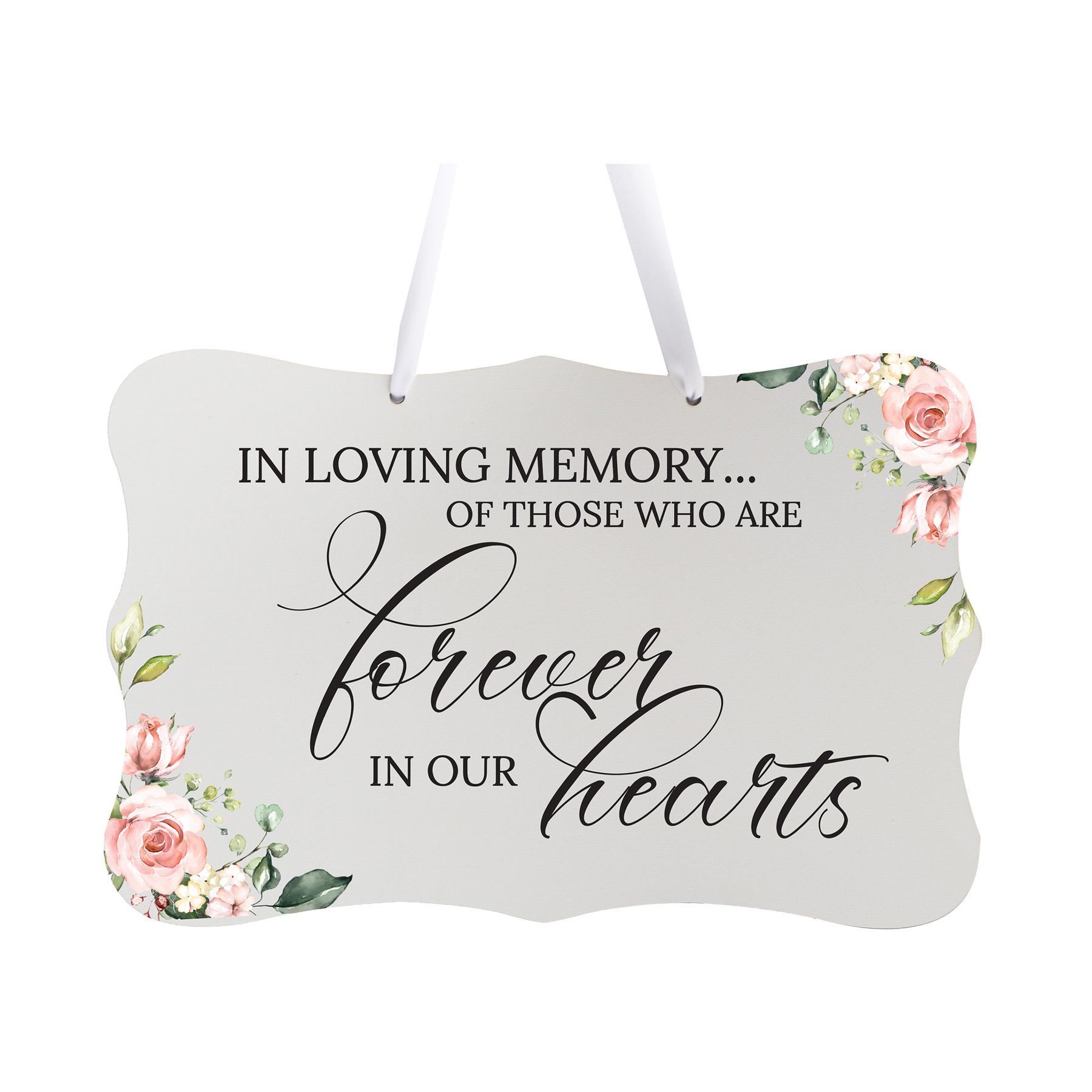 LifeSong Milestones Wooden Memorial Wall Sign Hanging Decor 8x12 for ...