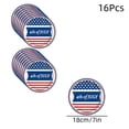 Deeceymbur Independence Day Paper Plates Stars Stripes Design ...