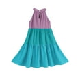 Abcomgle Girls Summer Dress Size 14-16 Colorblock Halter Neck ...