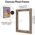 16x20 Canvas Floating Frame with Adhesive Strips Included - Vertical ...