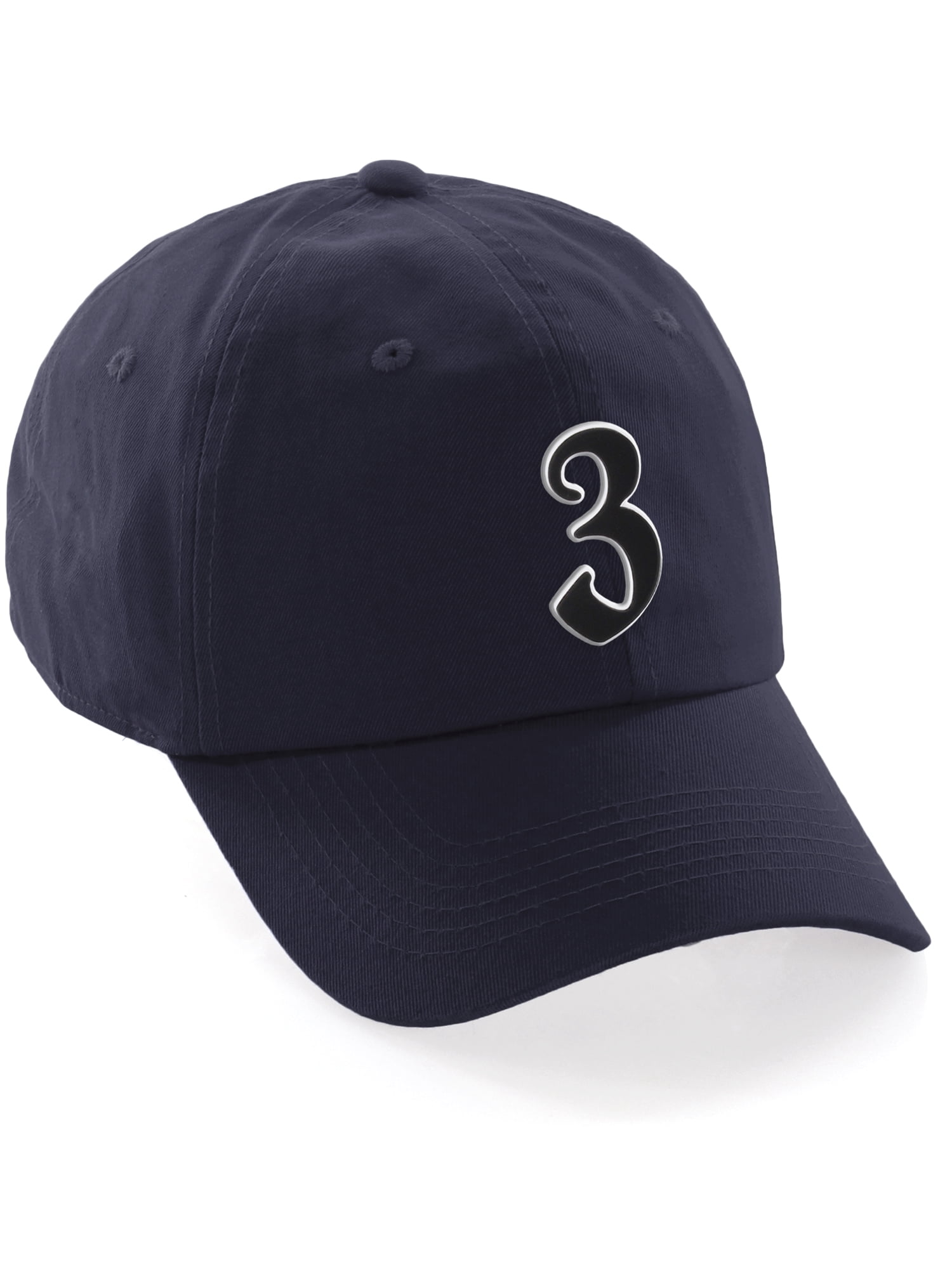 Daxton Old English 3D Alphabet Letters Numbers Initial Baseball Dad Hat ...
