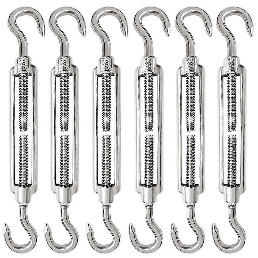 Tensor de cable M6 ajustable de acero inoxidable 304, 6 piezas, gancho ...