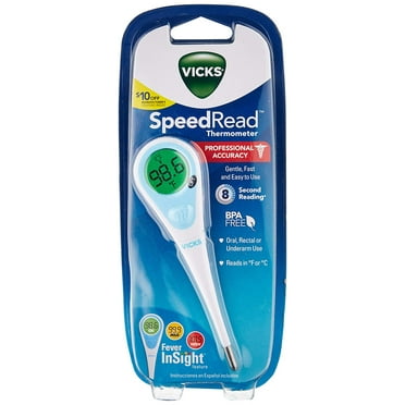 Vicks Speed-Read Thermometer with Fever InSight, V912 - Walmart.com