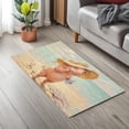 Cartoon Pig Door Mat 16x24 Inch Funny Farm Animals Summer Beach Sun Hat ...
