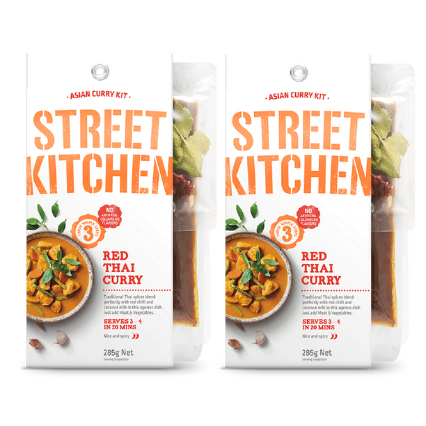 Street Kitchen Red Thai Curry Kit, 4-Pack 10 oz. Package - Walmart.com