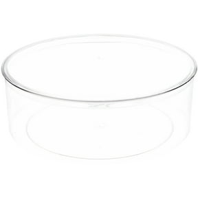 Pioneer Plastics 250C Clear Large Round Plastic Container, 9.9375" W x ...