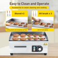 22-Inch Commercial Electric Grill 1600W – Non-Stick Stainless Steel ...