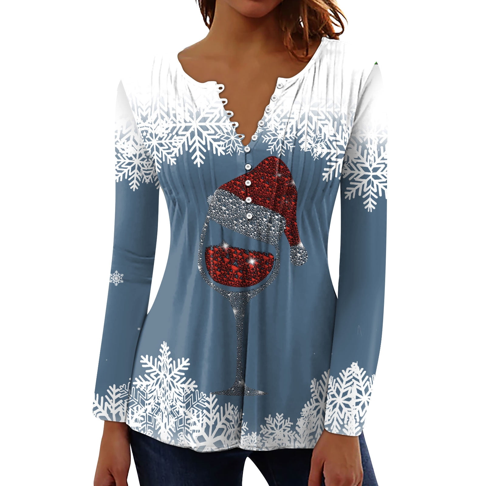 Click here for Jienlioq Womens Christmas Top Clearance Womens Fas... prices