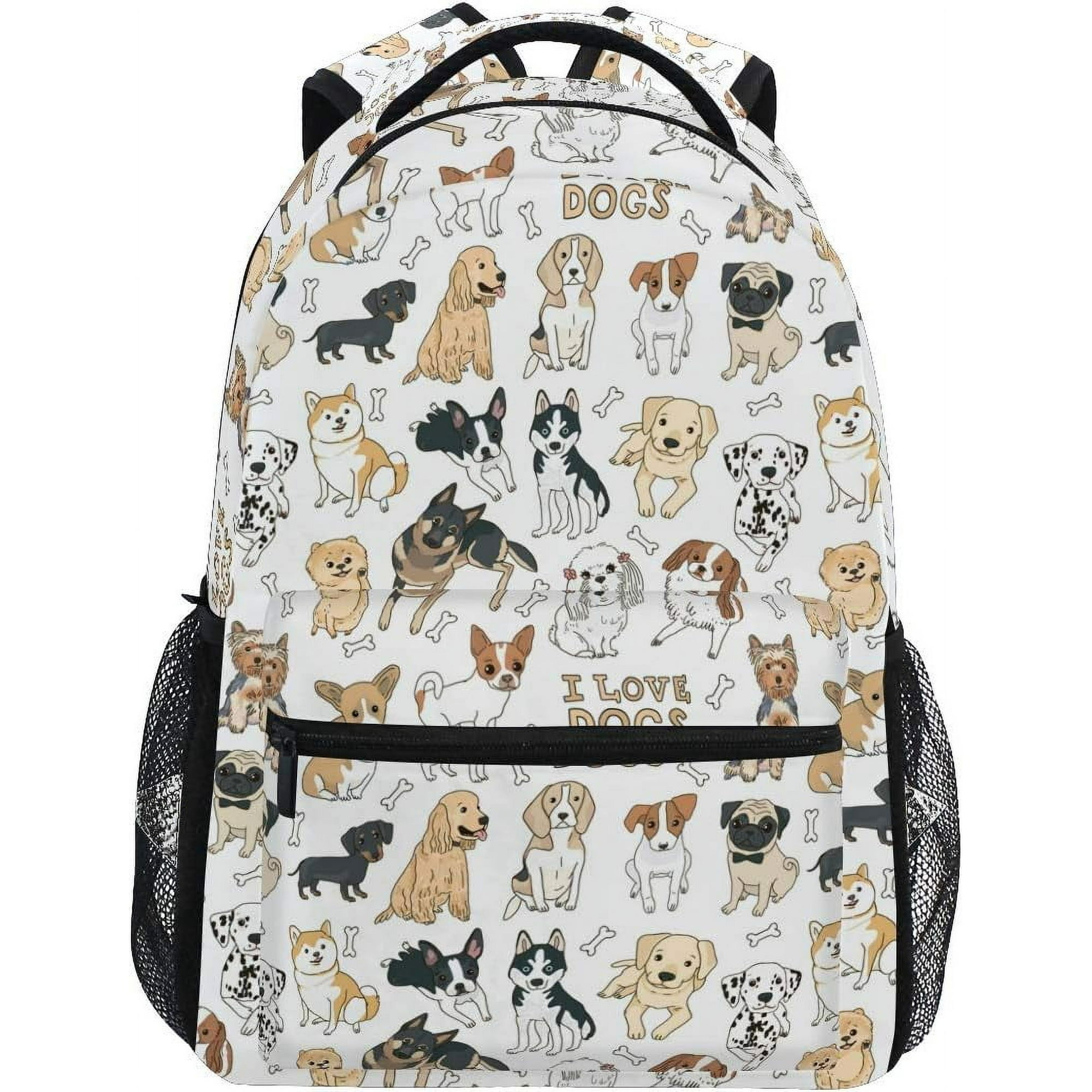 Click here for Crashetruckb Cute Doodle Dog Print Animal Large Ba... prices