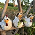 XIBUFE 2026 New Chicken Fence Decorations-Cute and Realistic Statues ...
