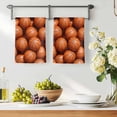 Basketball Kitchen Towels Set of 3, Sports Brown Basketball Absorbent ...