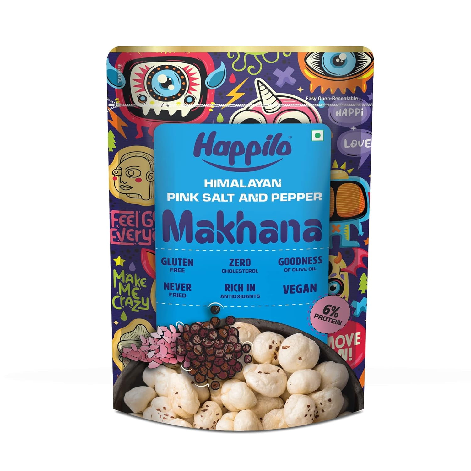 Click here for Natural Himalayan Pink Salt & Pepper Makhana By Ha... prices