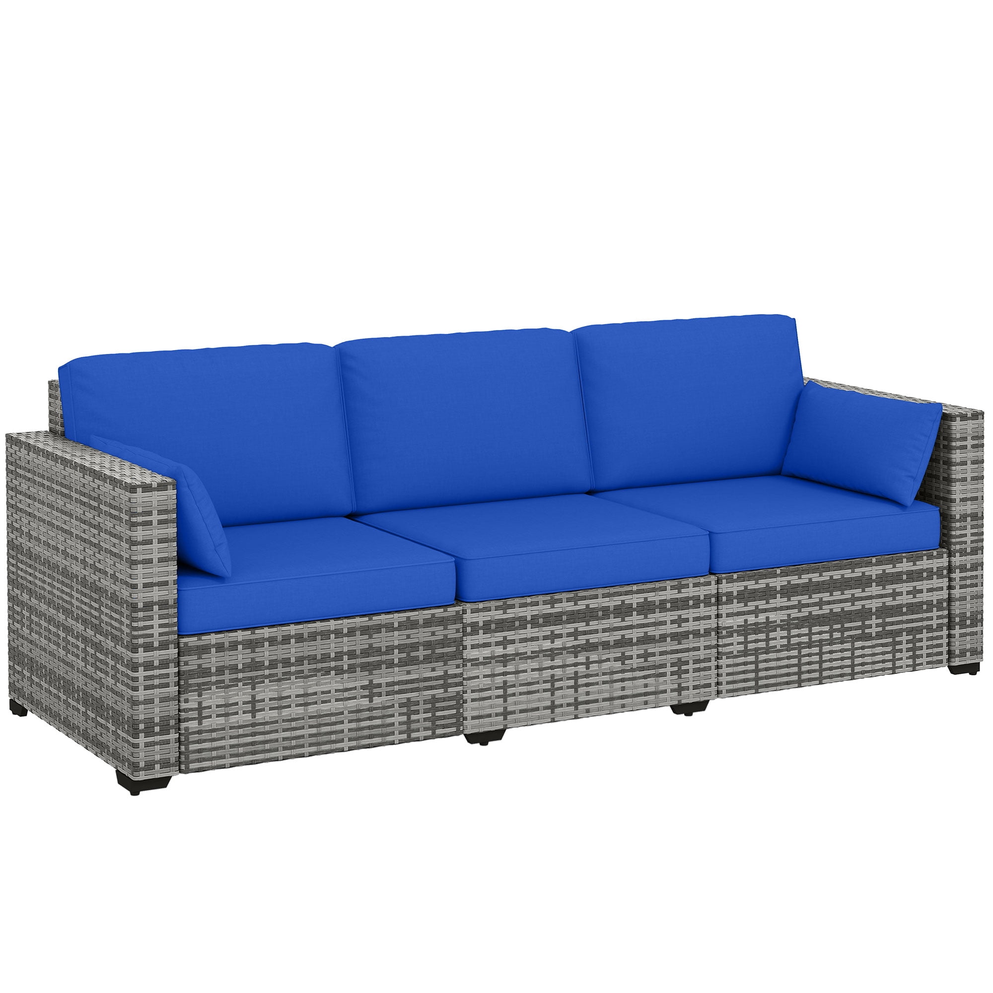 Click here for Outsunny Outdoor Sofa W/ Cushions  Pe Rattan Patio... prices
