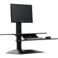 Lorell Sit-to-Stand Electric Desk Riser, Adjustable Height, Black ...