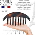 Camila Paris French Made Small Decorative Hair Side Combs Large Grip ...