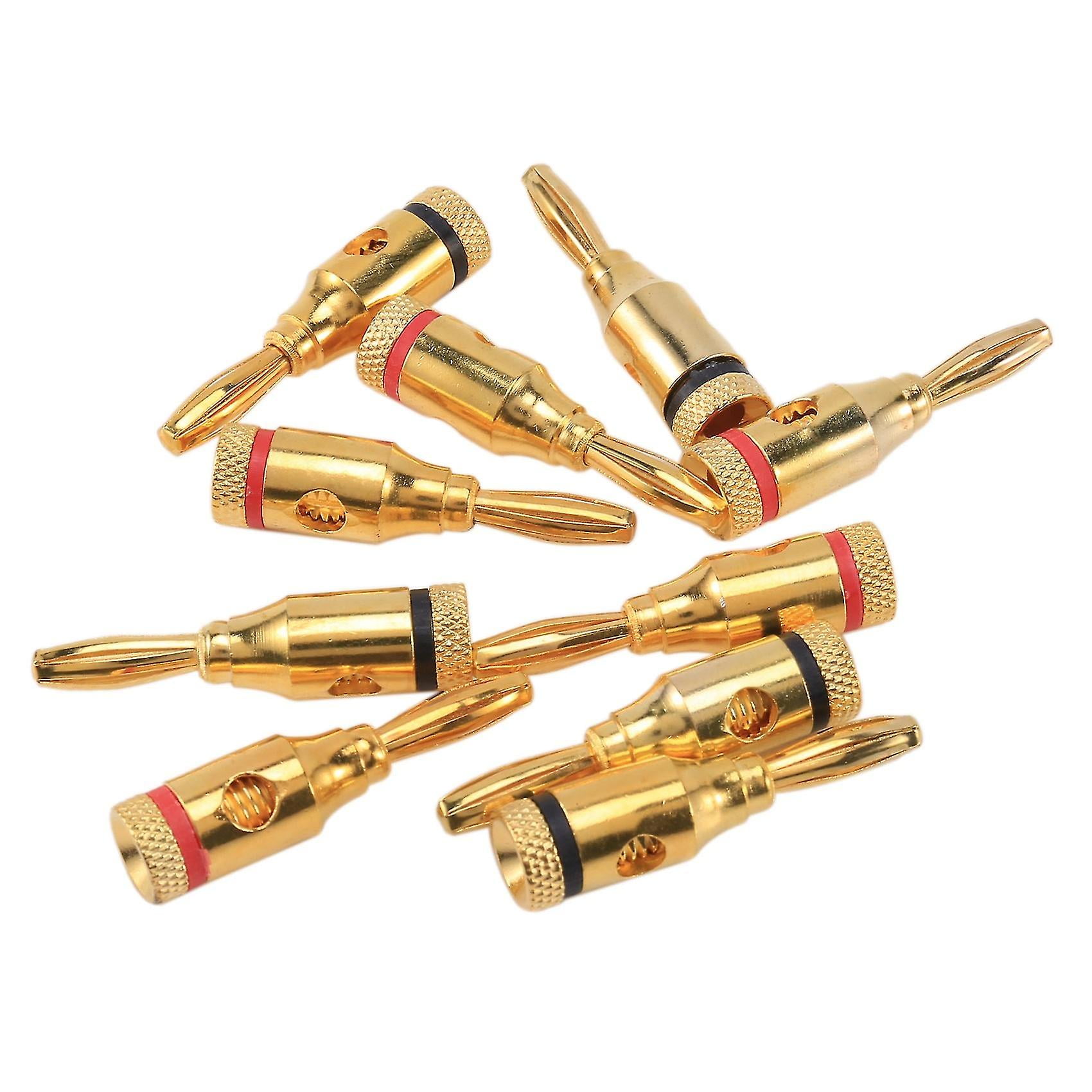 Conectores tipo banana, conectores, tipo tornillo abierto, 5 pares ...