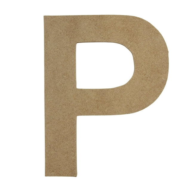 Wooden Letter Unfinished, Arial Font, Craft Cutout - Walmart.com