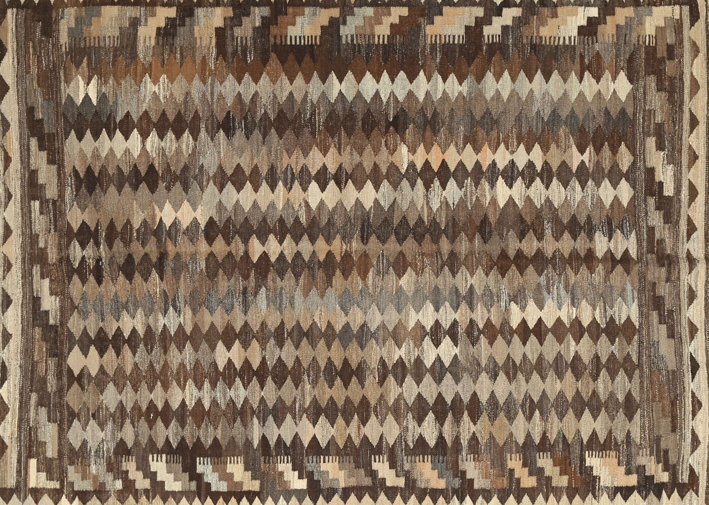 Ahgly Company Indoor Rectangle Contemporary Camel Brown Abstract Area ...