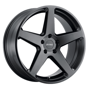 Petrol P1B 20X8.5 5X120 35Et 72.1Cb Gloss Black W/ Machined Cut Lip ...