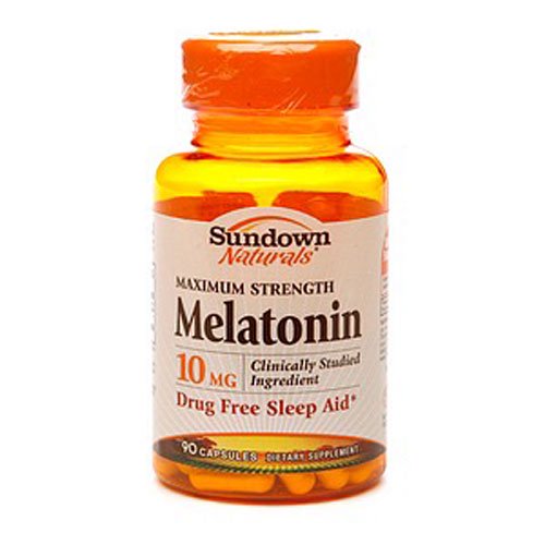 Sundown Naturals Maximum Strength Melatonin 10 Mg Capsules - 90 Ea, 2 ...