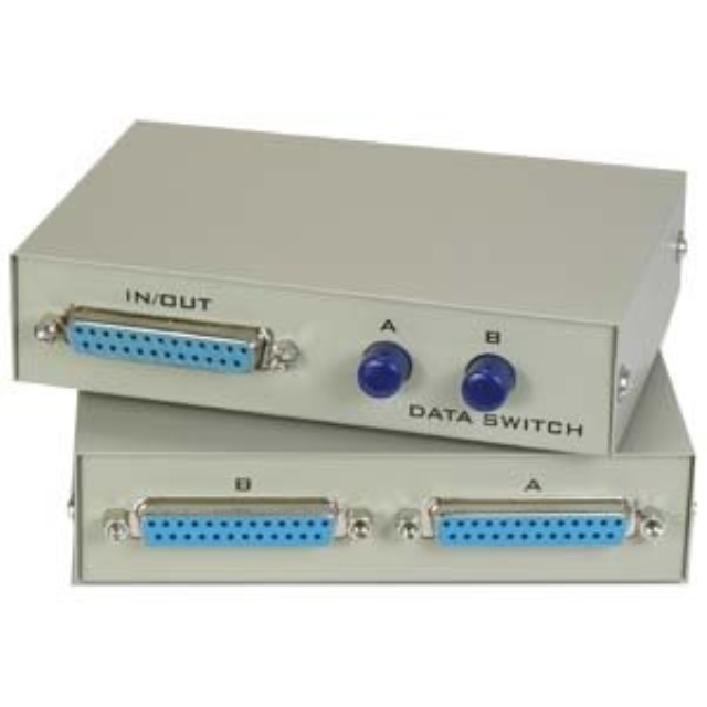 sf cable, 2-way db25 female ab straight thru switch box - Walmart.com