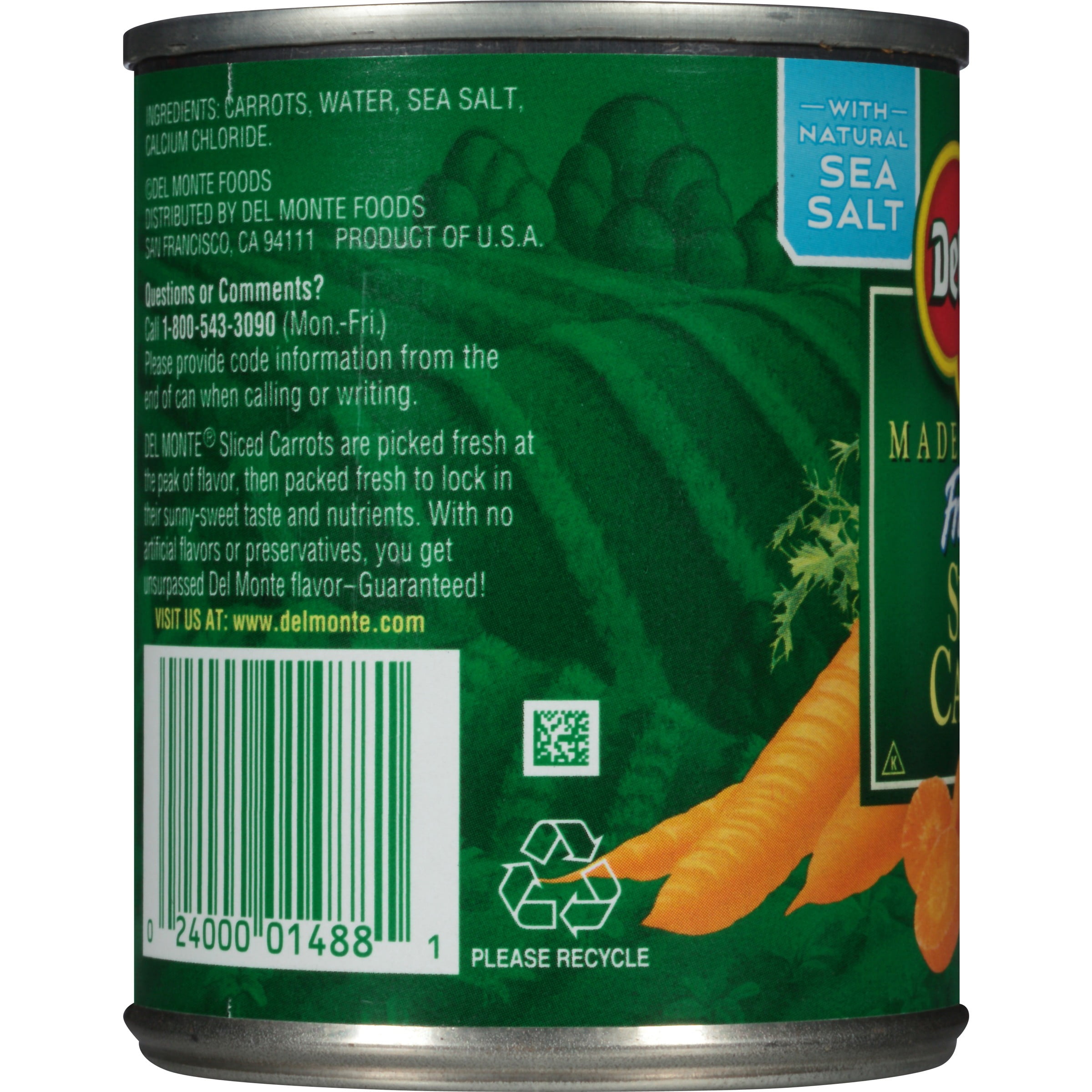 Del Monte Peas And Carrots Barcode