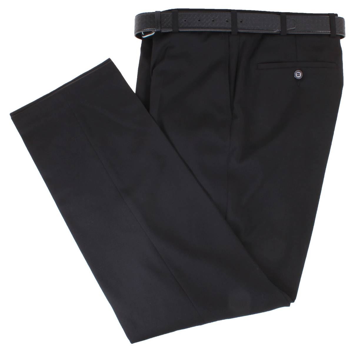 BRUHL Robert Lightweight Wool Mix Smart Trousers - Black - Walmart.com