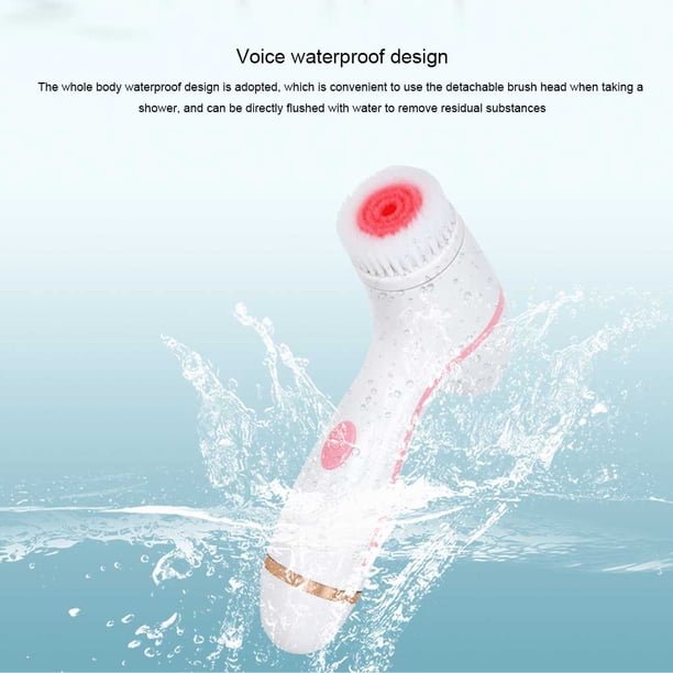 Electric Facial Cleaning Brush Rechargeable 4 Speeds Modes Adjustable ...