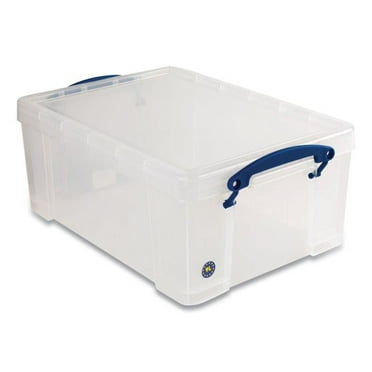Really Useful Box® Plastic Storage Box, 4 Liters, 14 1/2" x 10 1/4" x 3 ...