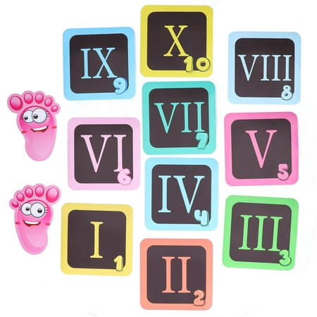 ESTINK Digital Grid Game Floor Stickers,Number Floor Sticker Wall ...