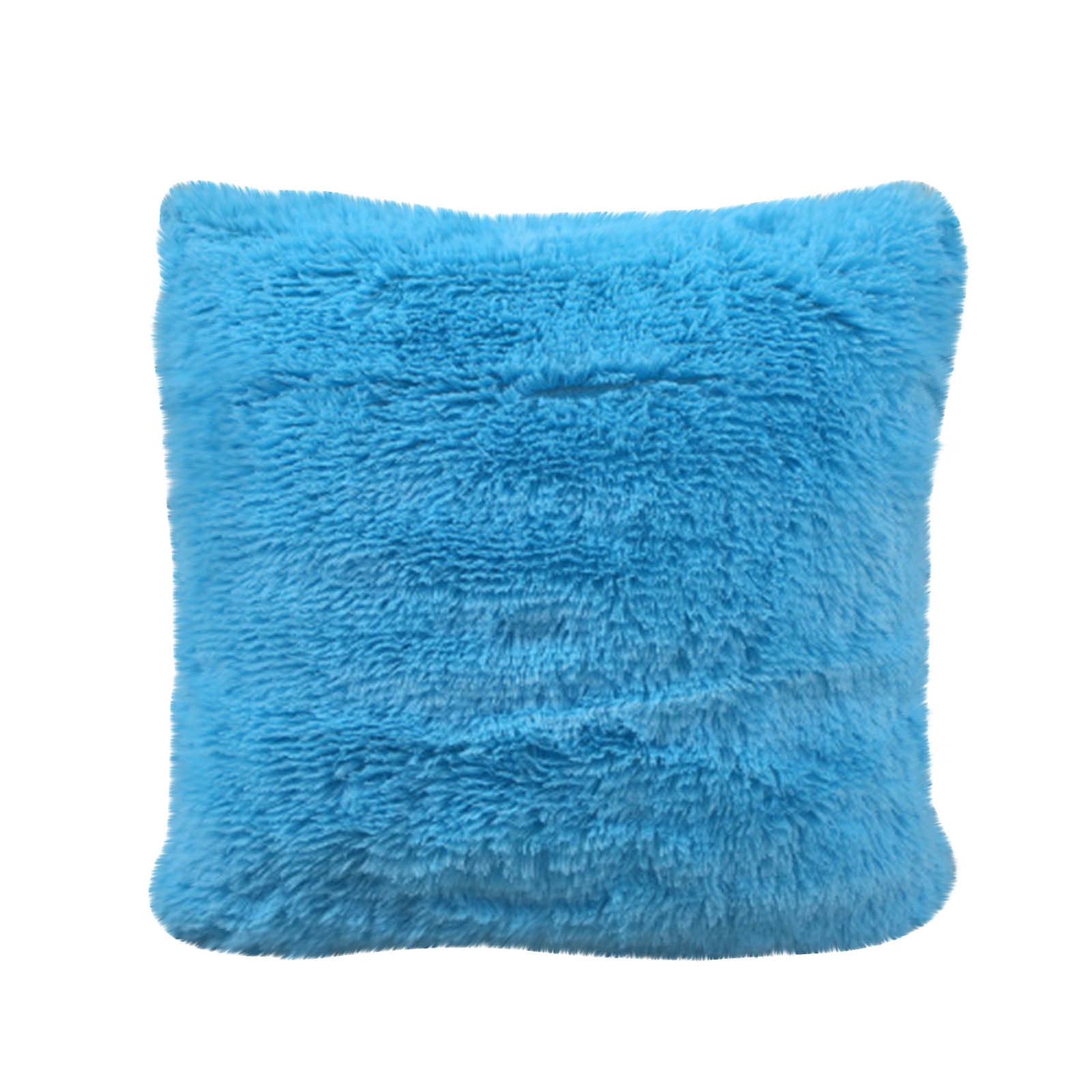 VerPetridure Short Plush Pillow Cover Sofa Cushion Solid Color Home ...