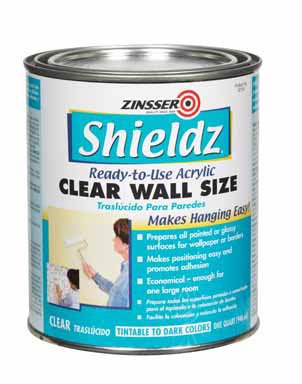 Zinsser & 02104 Shieldz 1-Qt. Clear Acrylic Wall Size - Walmart.com