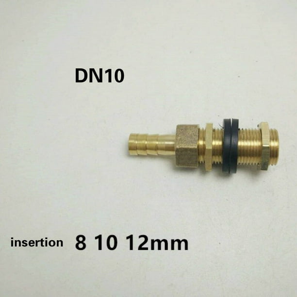 DN8 DN10 bronze Water tank connector plug hose drain connector with valve drain valve 8/10/12mm ...