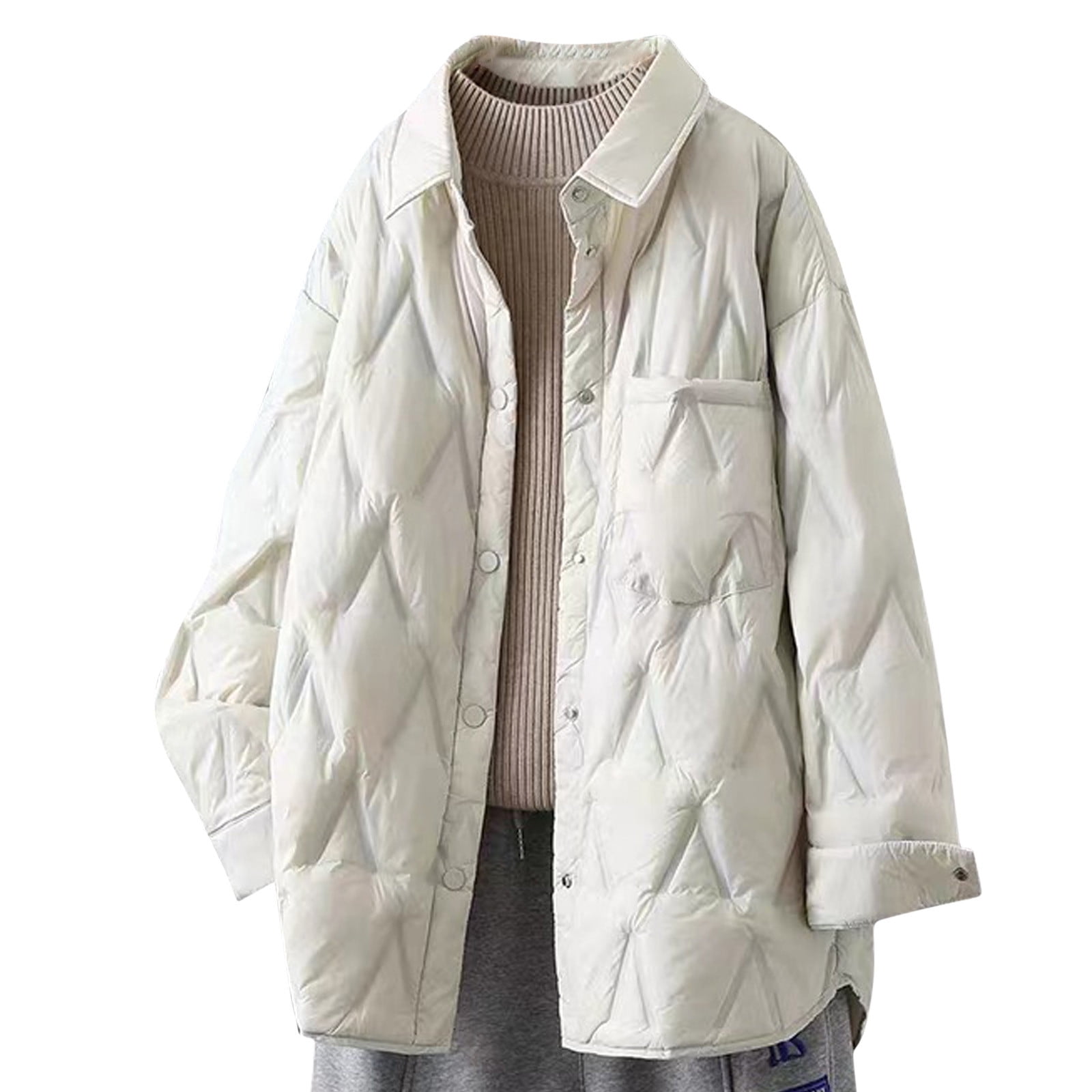 Click here for Aherbiu Quilted Jackets For Women Casual Lightweig... prices