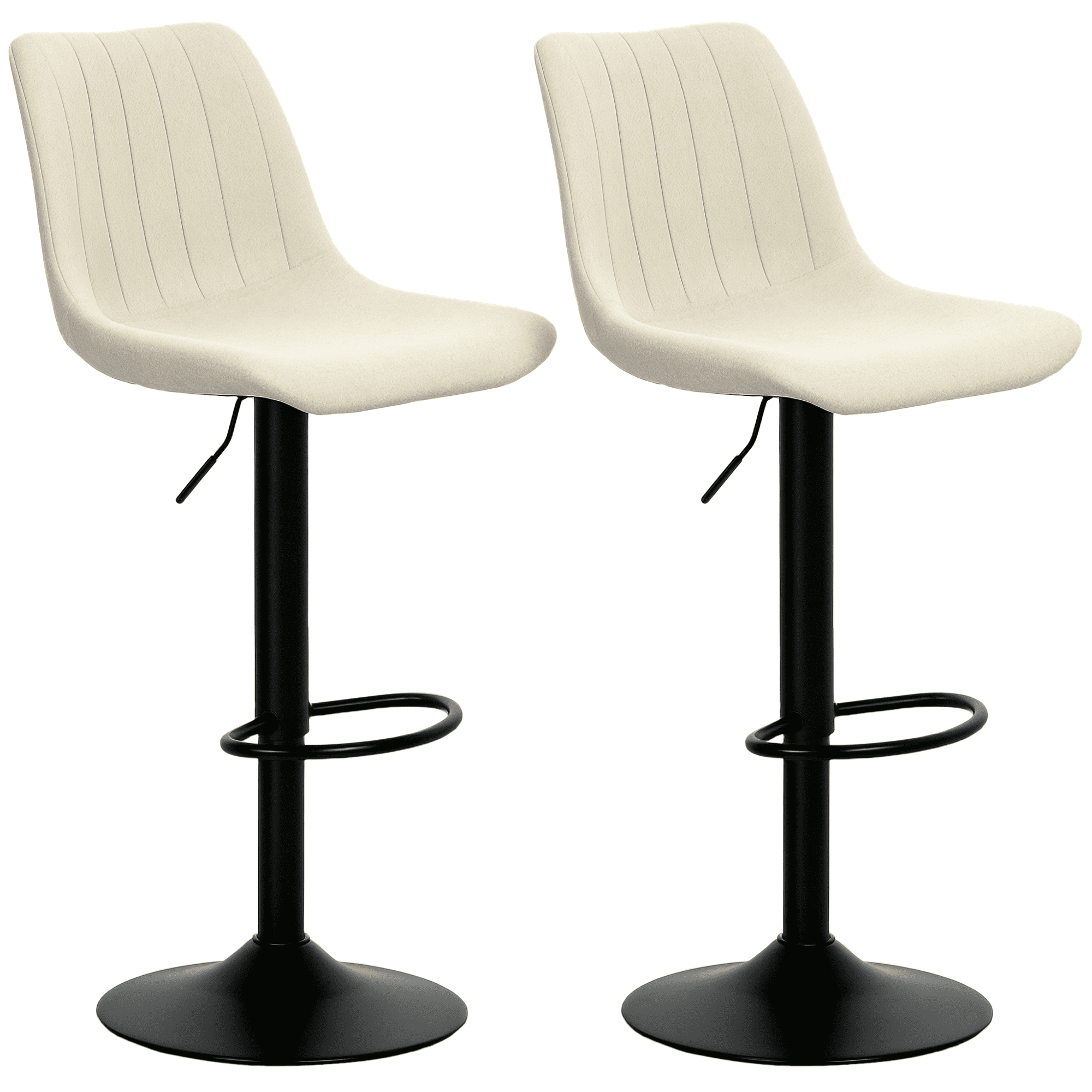 Click here for Homcom Bar Stools Set Of 2 Adjustable Swivel Barst... prices