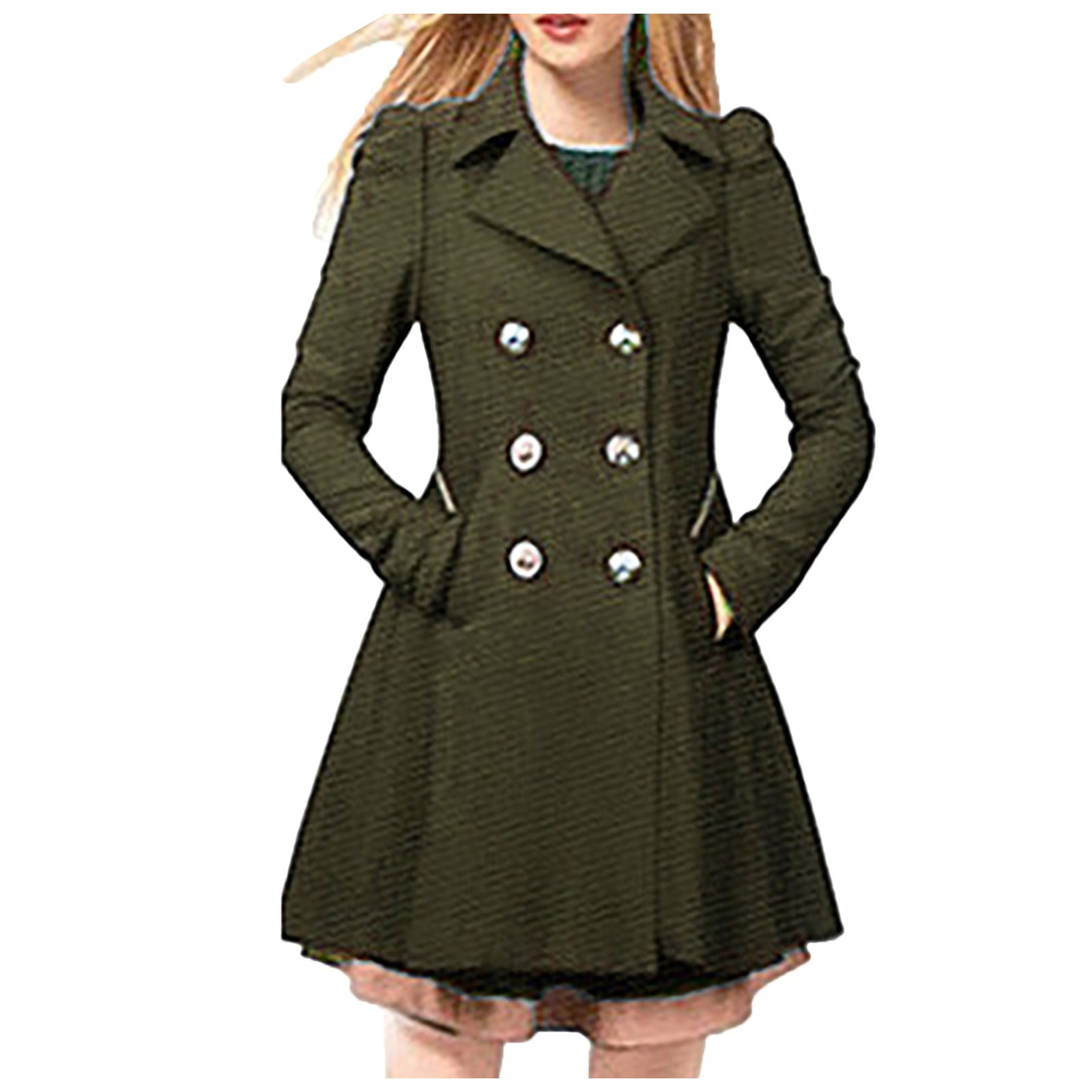 Click here for Zhangmingg Womens Plus Size Winter Fashion Peacoat... prices