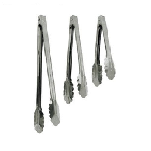 Update International Stainless Steel Spring Tong with Locking Ring ...