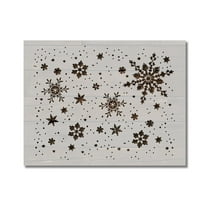 Merry Christmas Santa Sleigh Reindeer Stencil Template Reusable 8.5 x ...