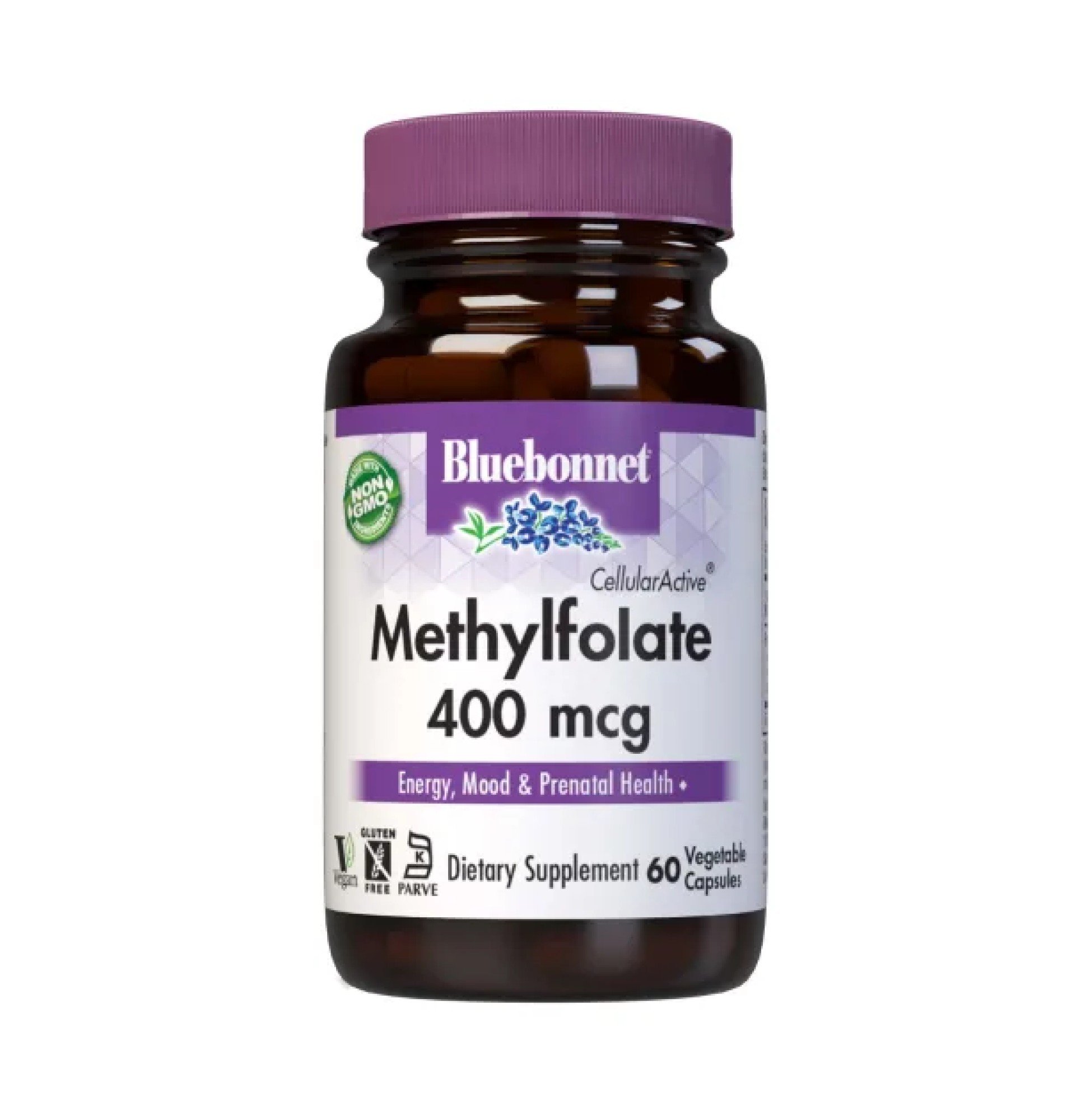Bluebonnet Cellularactive Methylfolate 400 mcg 60 VegCap - Walmart.com